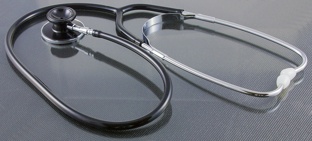 Double Head Stethoscope with Aluminum Chestpiece in Cardboard Box ...